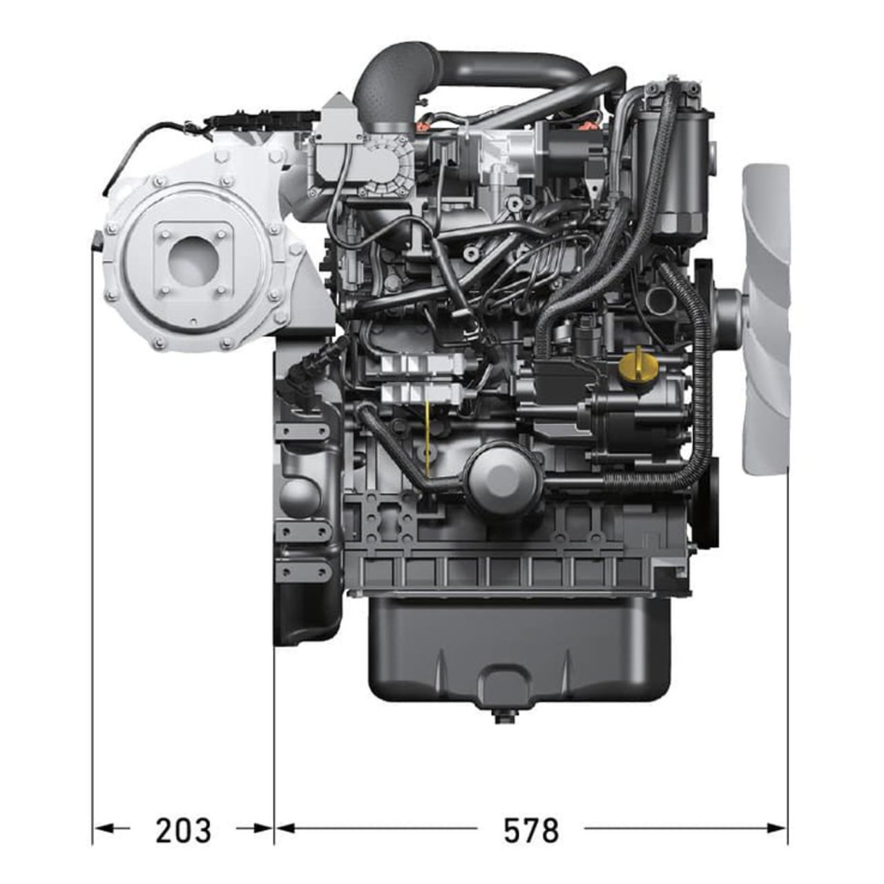 Yanmar 3TNV86CT - 32.4 kW water-cooled Diesel Engine