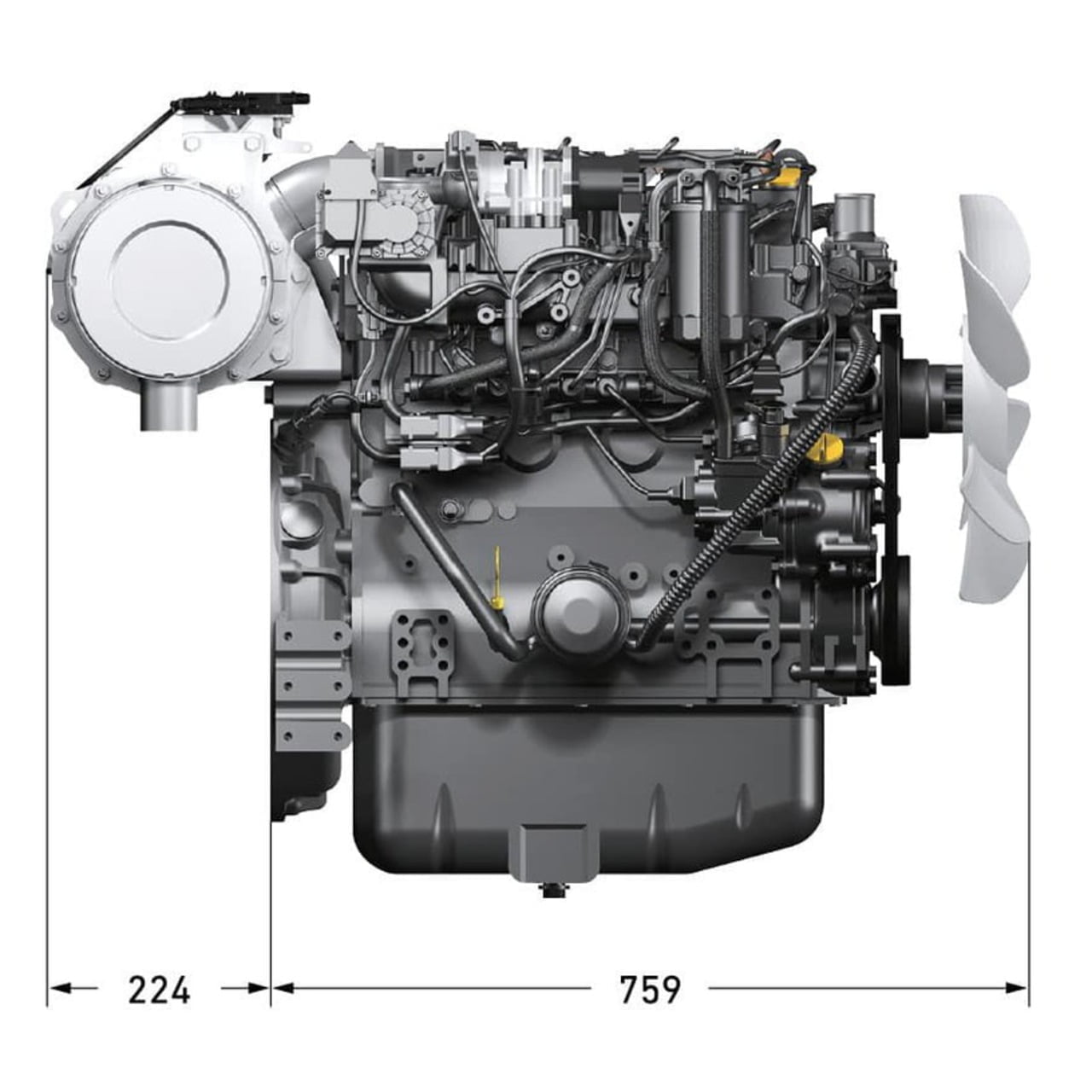 Yanmar 4TNV98C - 51.7 kW water-cooled Diesel Engine