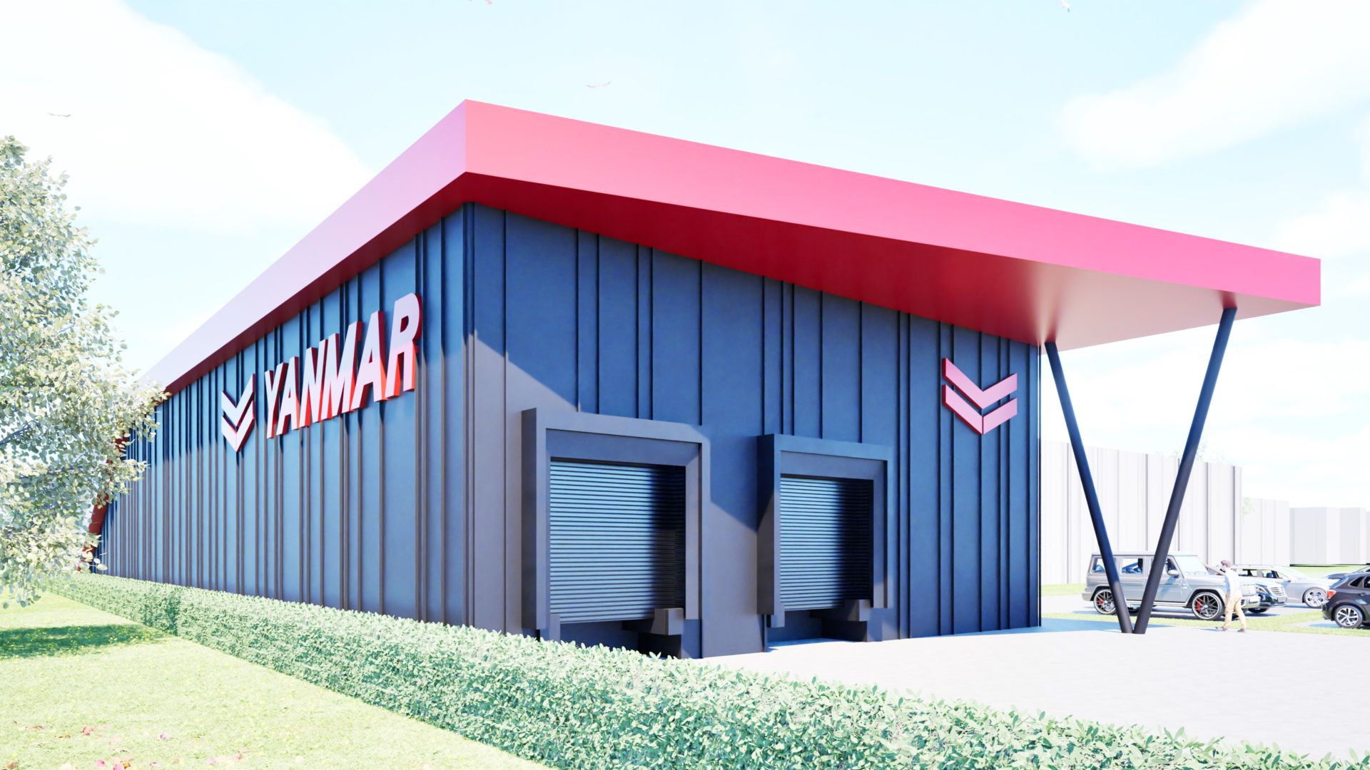 Yanmar drives first pile for warehouse expansion - Newsroom