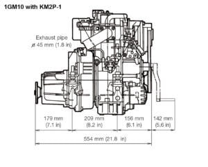 1GM10 - YANMAR 9MHP sailboat and small craft diesel engine