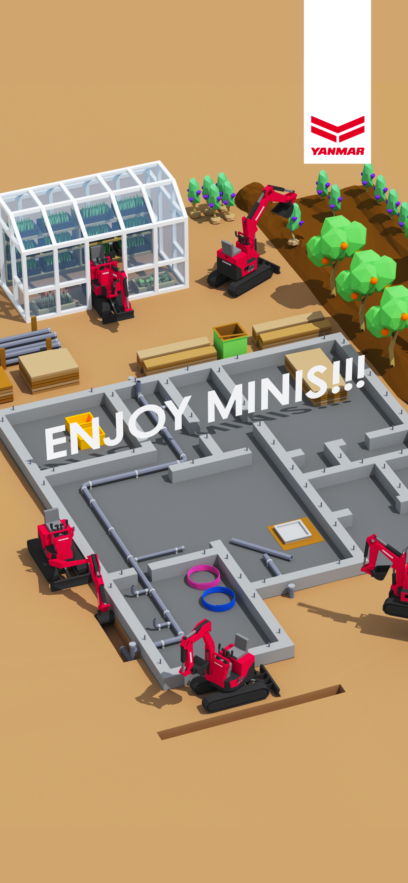 ENJOY! with Yanmar Compact Equipment｜Compact Equipment｜YANMAR